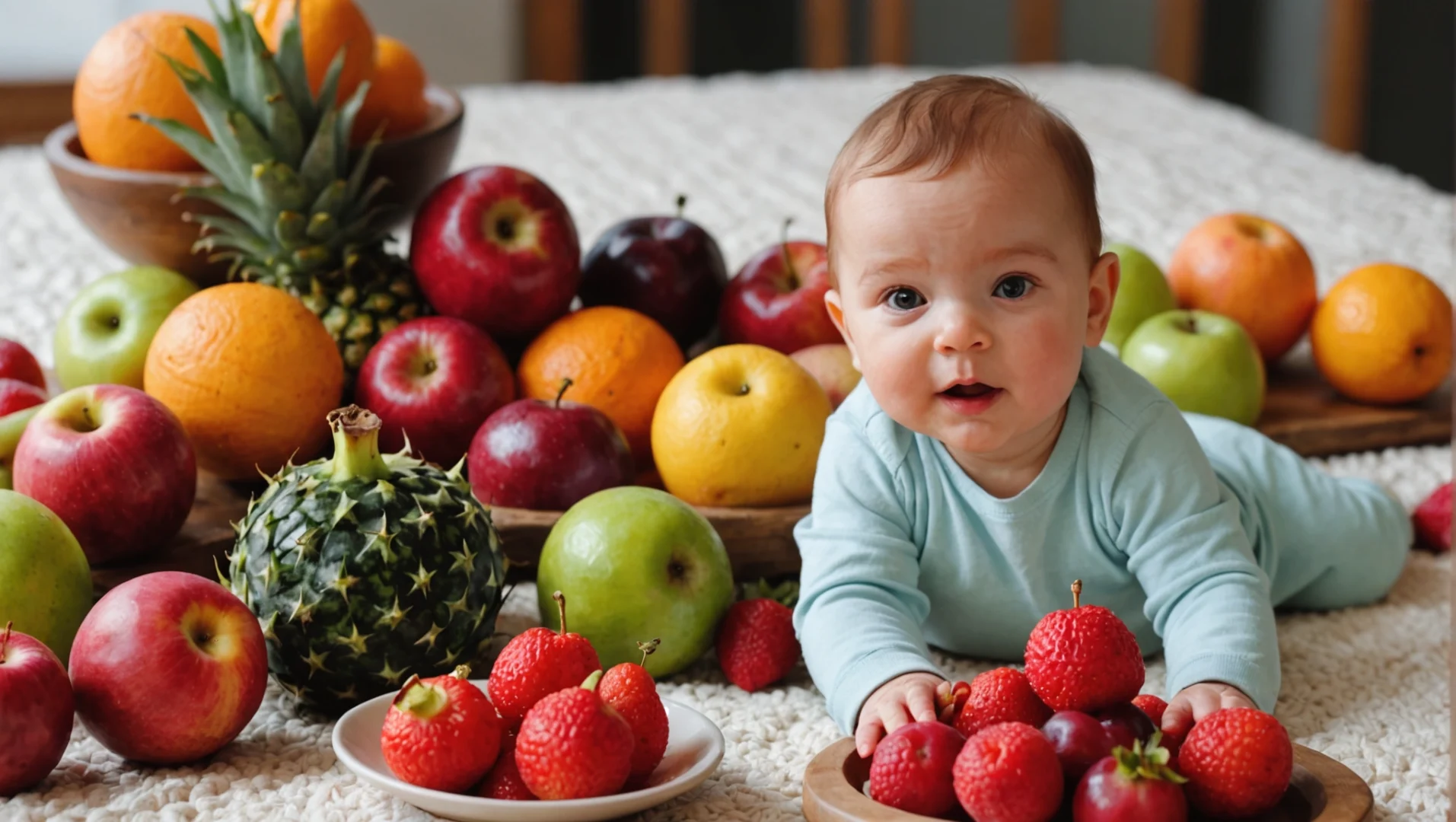 Fruits inattendus : une aventure gustative pour bébé
